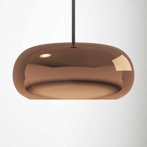 AllModern 1 - Light Black LED Single Pendant | Wayfair