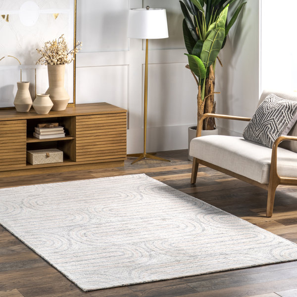 Brayden Studio® Larkin Modern Geometric Tasseled Area Rug - Wayfair Canada