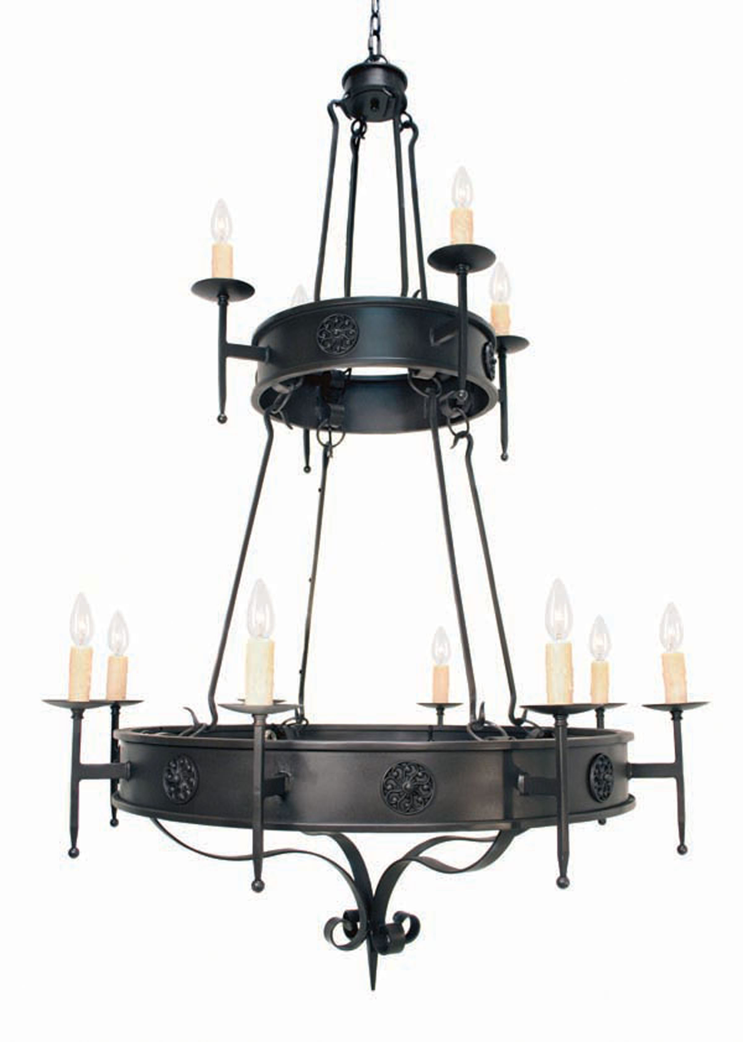 2nd Ave Lighting Lorenzo 12-Light Candle Style Tiered Chandelier ...