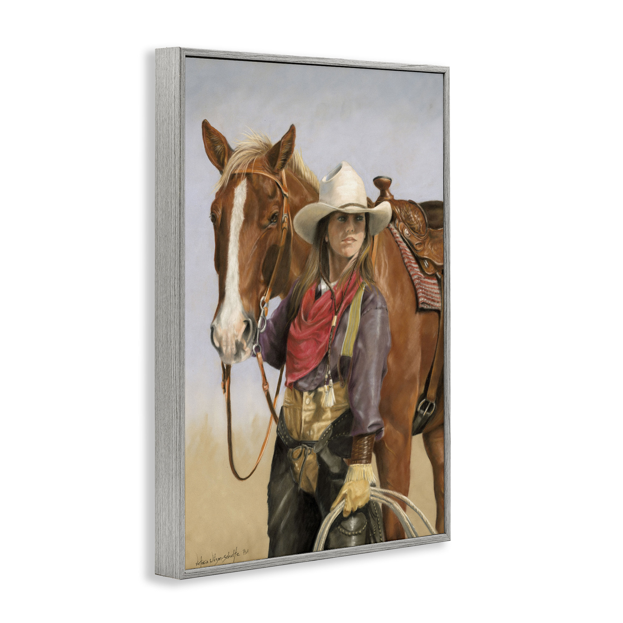 Ophelia & Co. Powerful Female Cowgirl Framed Giclee Art by Victoria ...