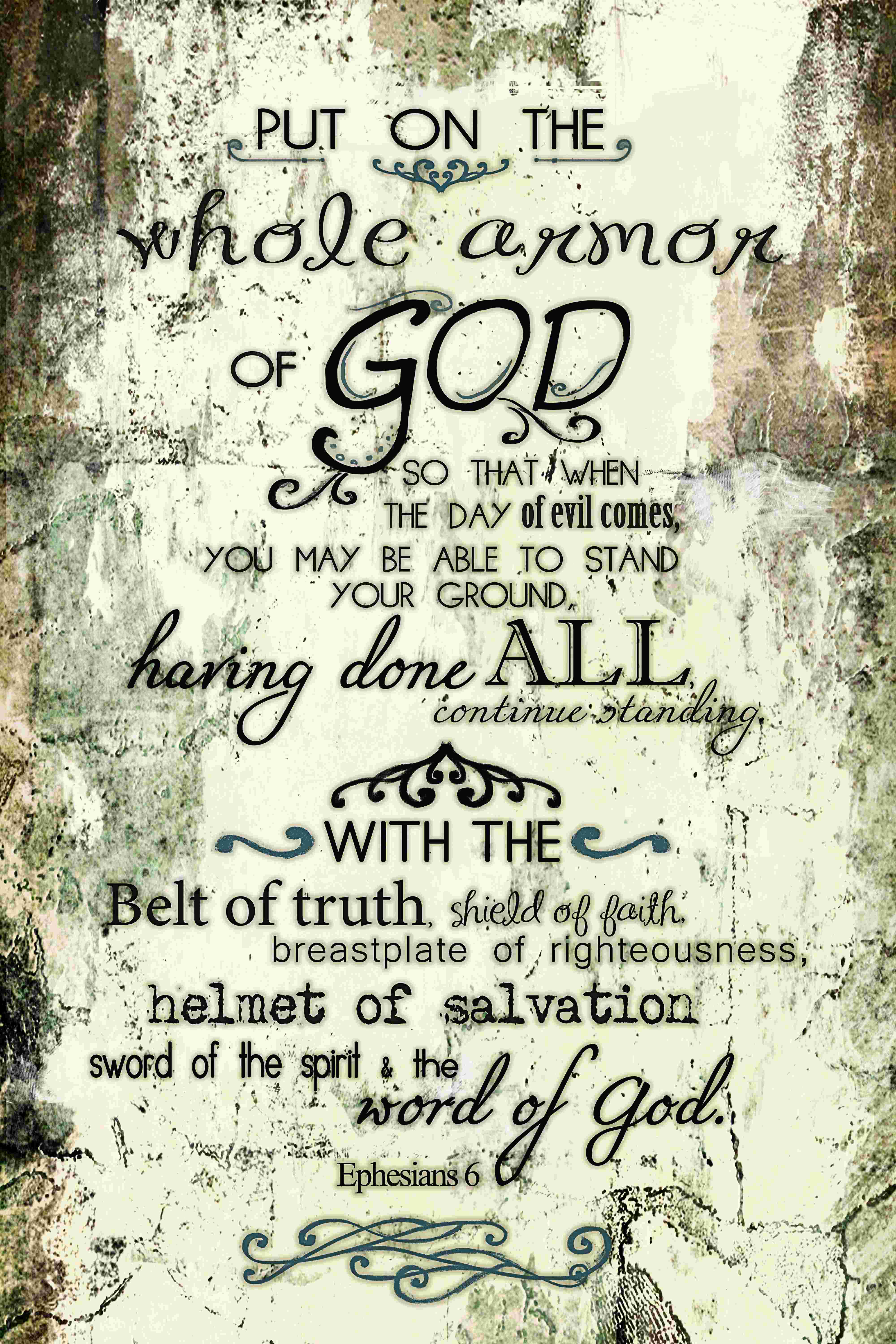 August Grove® Armor of God - Wrapped Canvas Print | Wayfair
