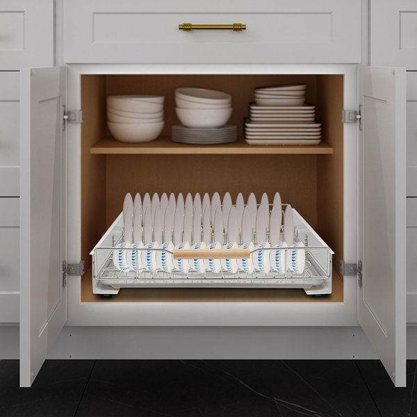 Rebrilliant Pull Out Drawer Kitchen Cabinet Organizer Bottom-Mounted ...