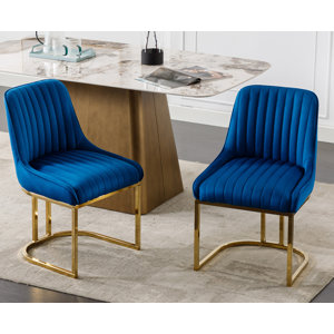 Mercer41 Valarie Velvet Side Chair Dining Chair & Reviews | Wayfair