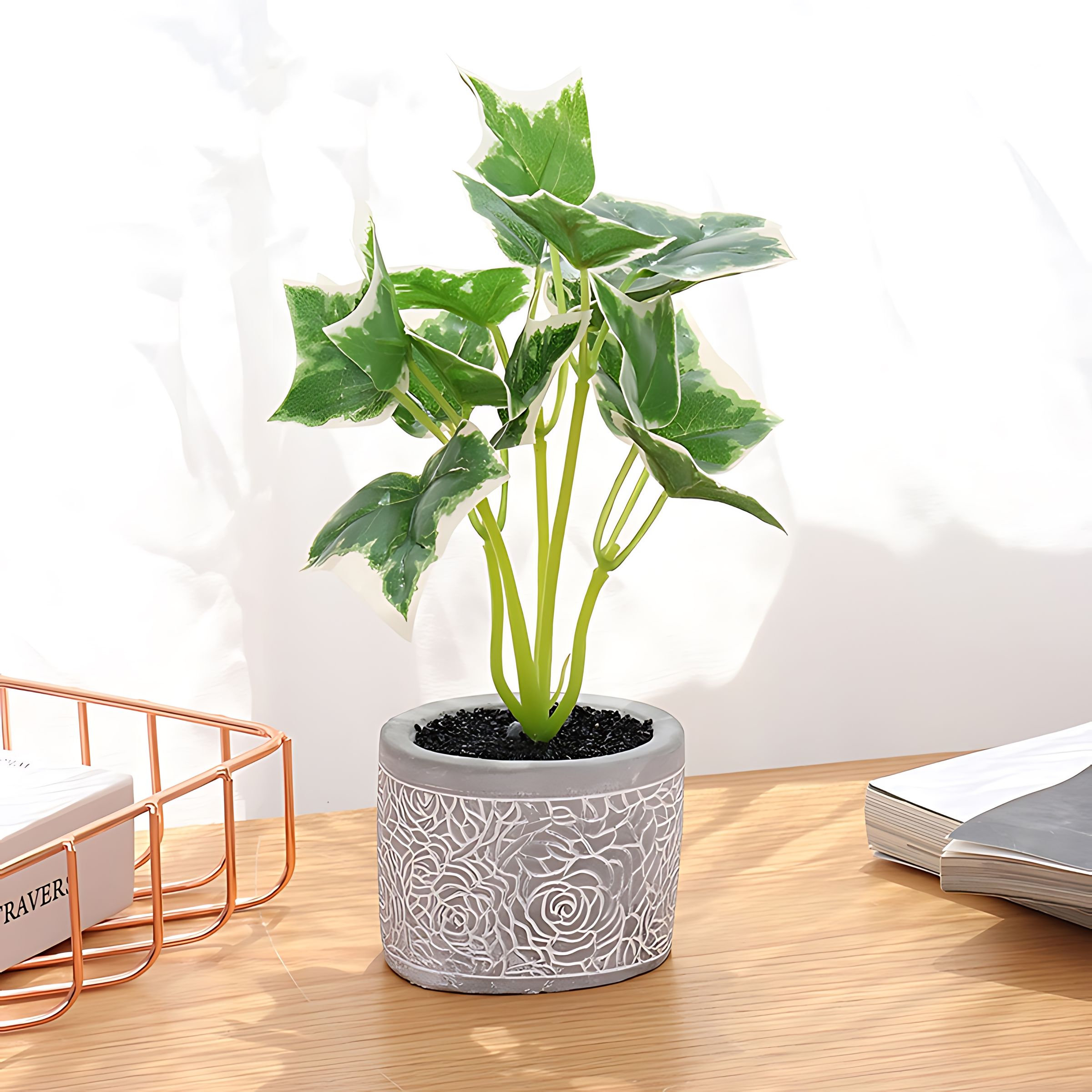 Ebern Designs Simulated Plant Leaves, Potted Plants, Creative Ornaments ...