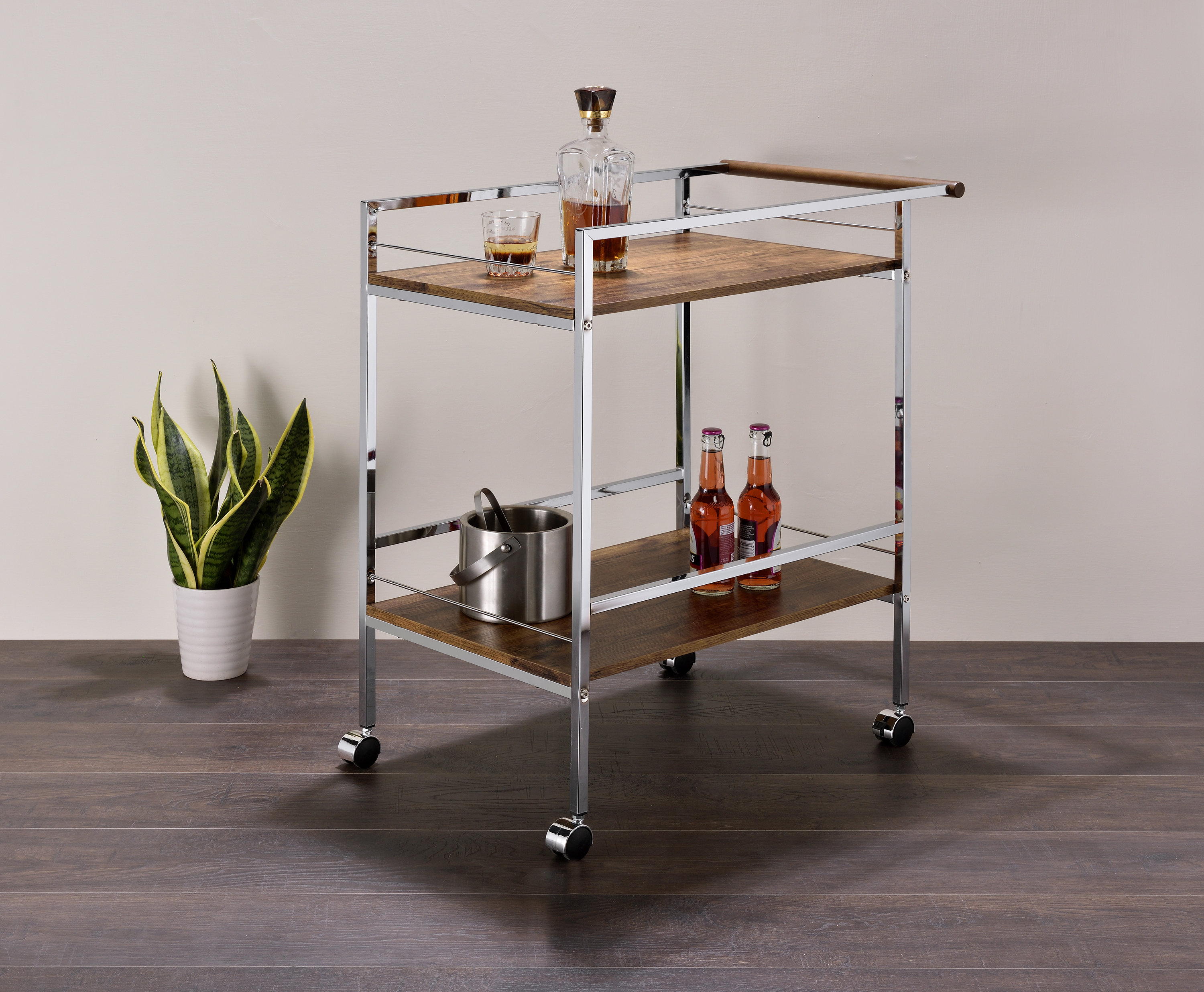 Ebern Designs Aedric Bar Cart & Reviews | Wayfair