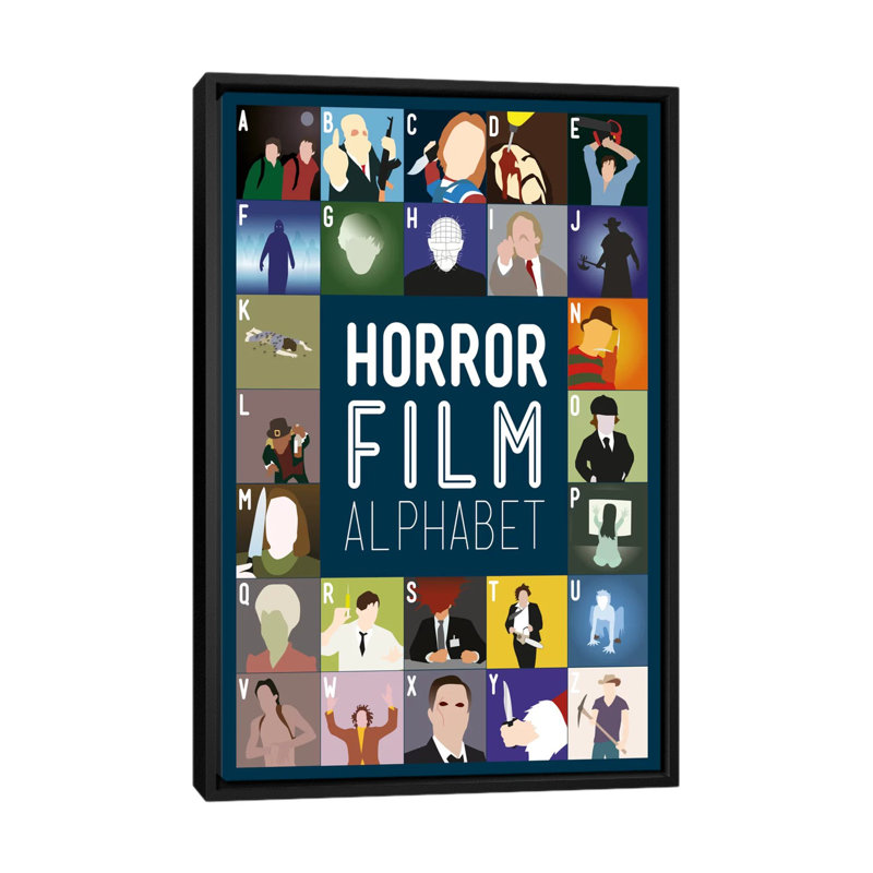 East Urban Home Horror Film Alphabet by Stephen Wildish - Graphic Art ...