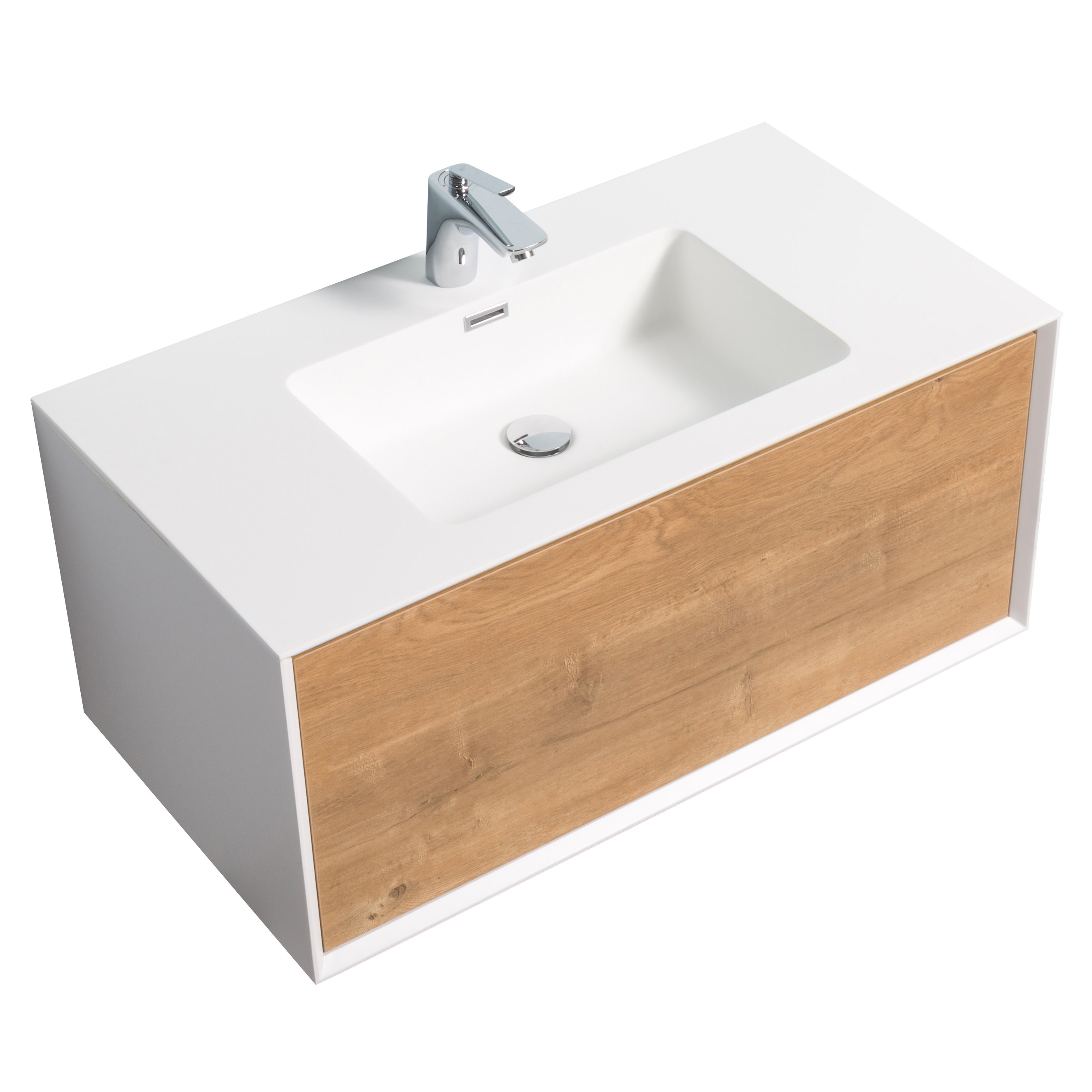 Latitude Run® Wlliam 35" W x 19" D x 17" H Wall-Mounted Single Bathroom ...
