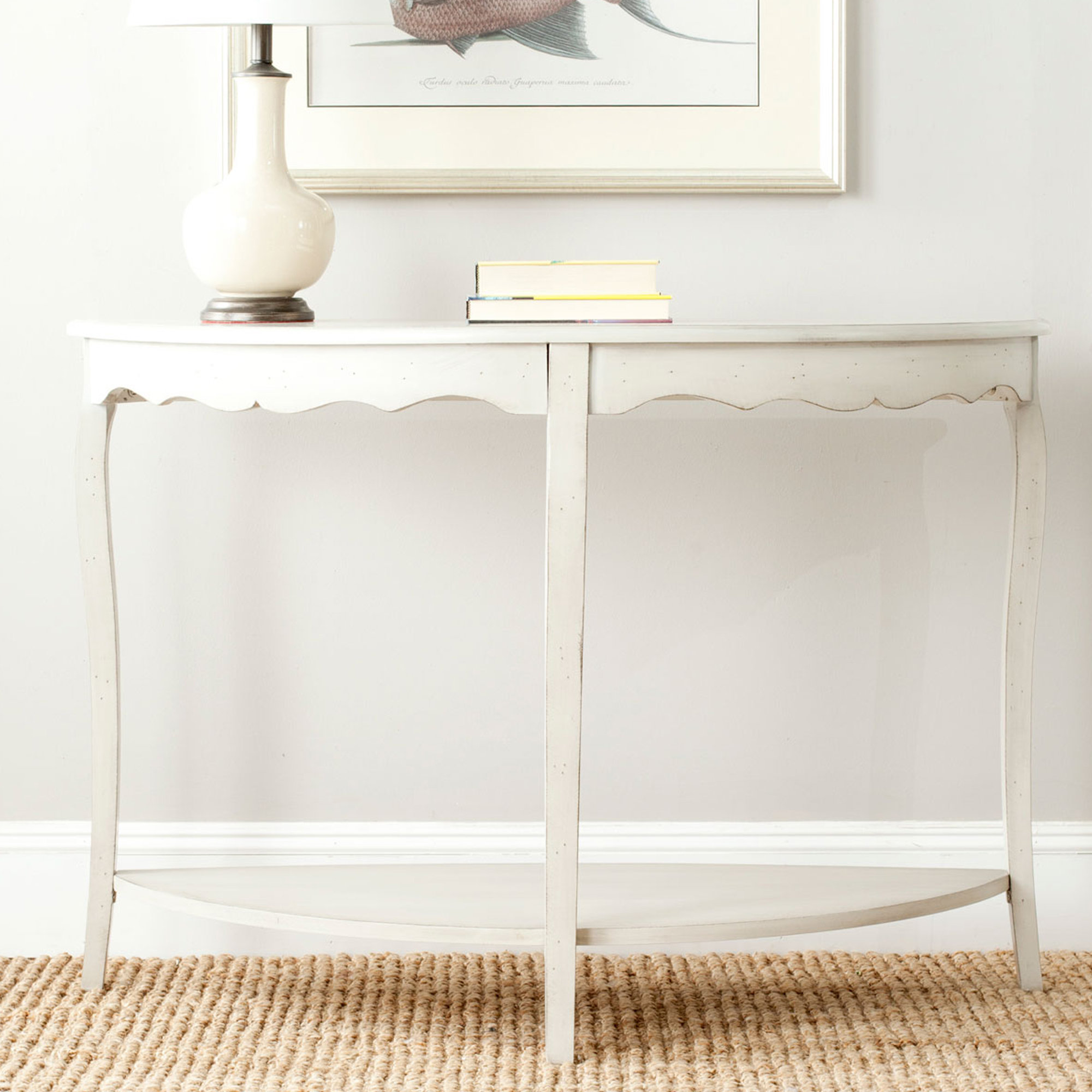 Latitude Run® Christina Firewood Pine Console Table - 48" French Style ...