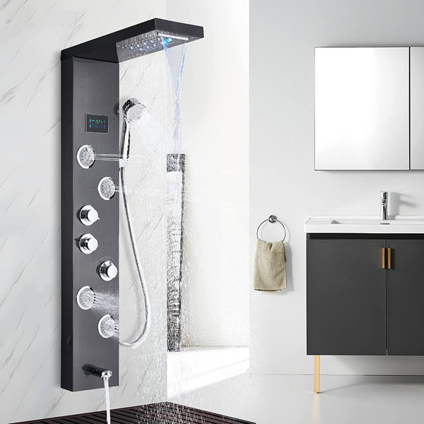 Senlesen 44.48'' Shower Panel with Fixed Shower Head | Wayfair