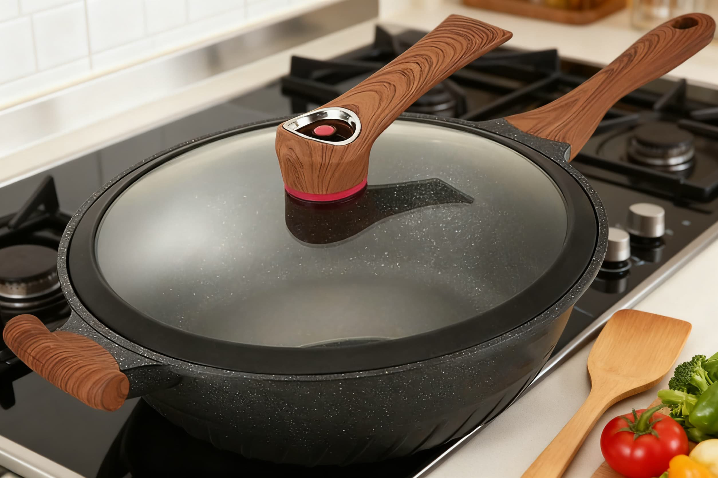 CQSXYF Traditional Chinese Wok Pan Round Bottom Uncoated Stir Fry ...