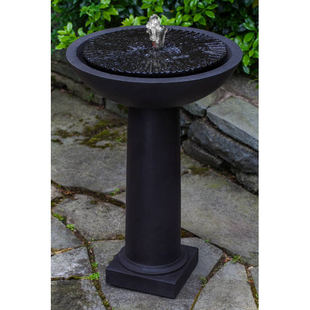 Campania International, Inc Hummingbird Concrete Pedestal Birdbath ...