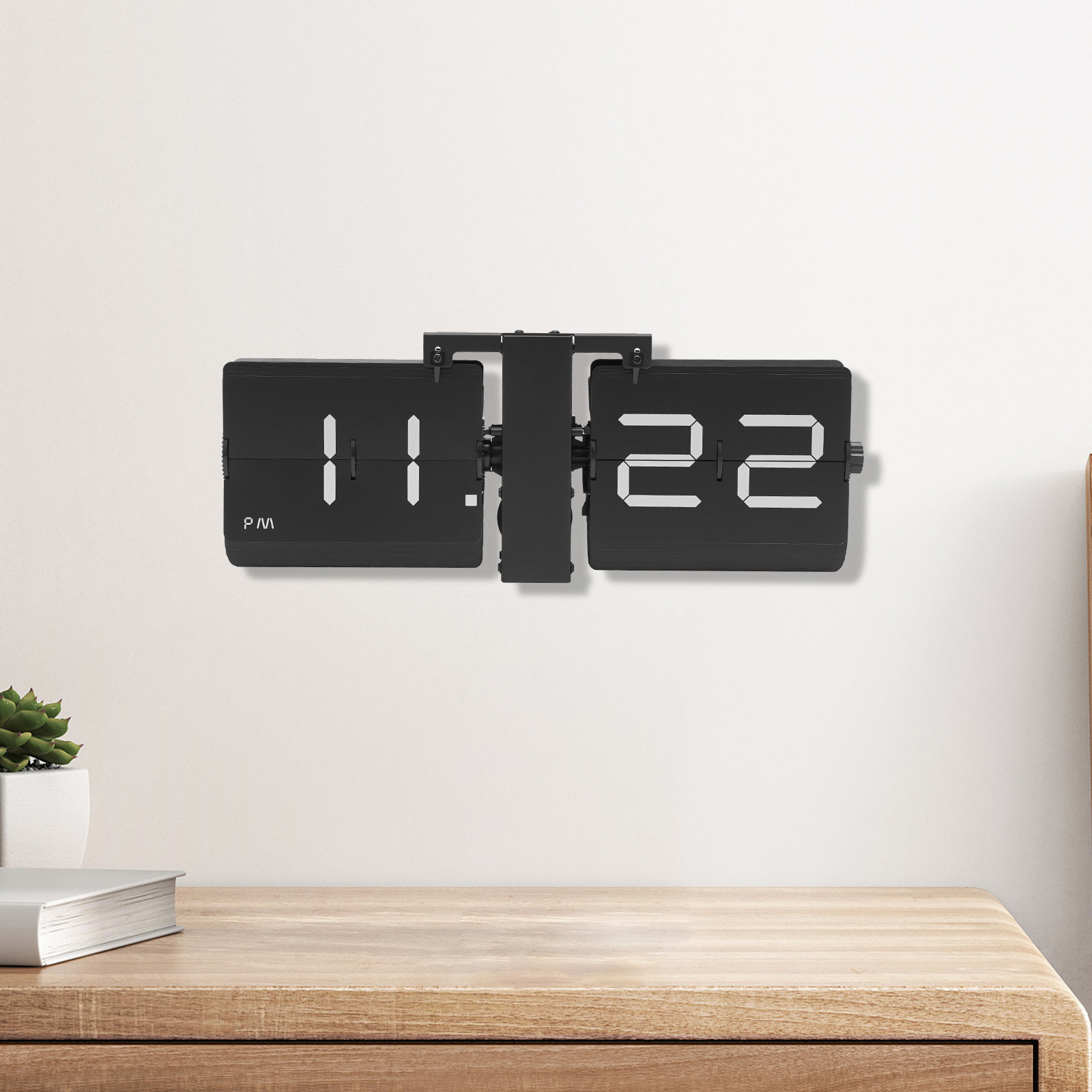 Latitude Run® Automatic Flipping Out Wall And Tabletop Flip Clock ...