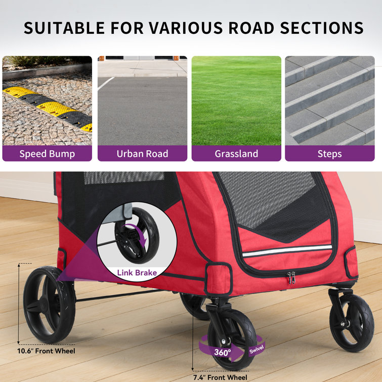 Balconera Folding Dog Stroller For Large-Size Dog - Wayfair Canada