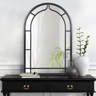 Canora Grey Otho 47" Arched Black Wall Mirror | Wayfair