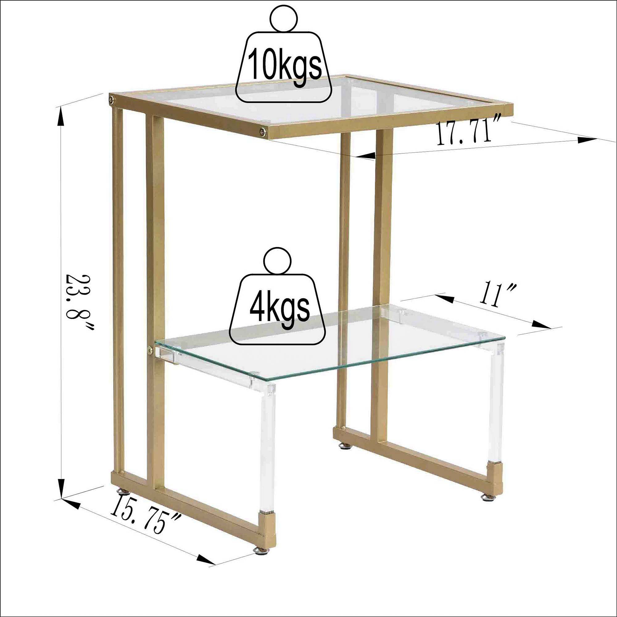 Wrought Studio™ Kazbek 17.72'' Console Table | Wayfair