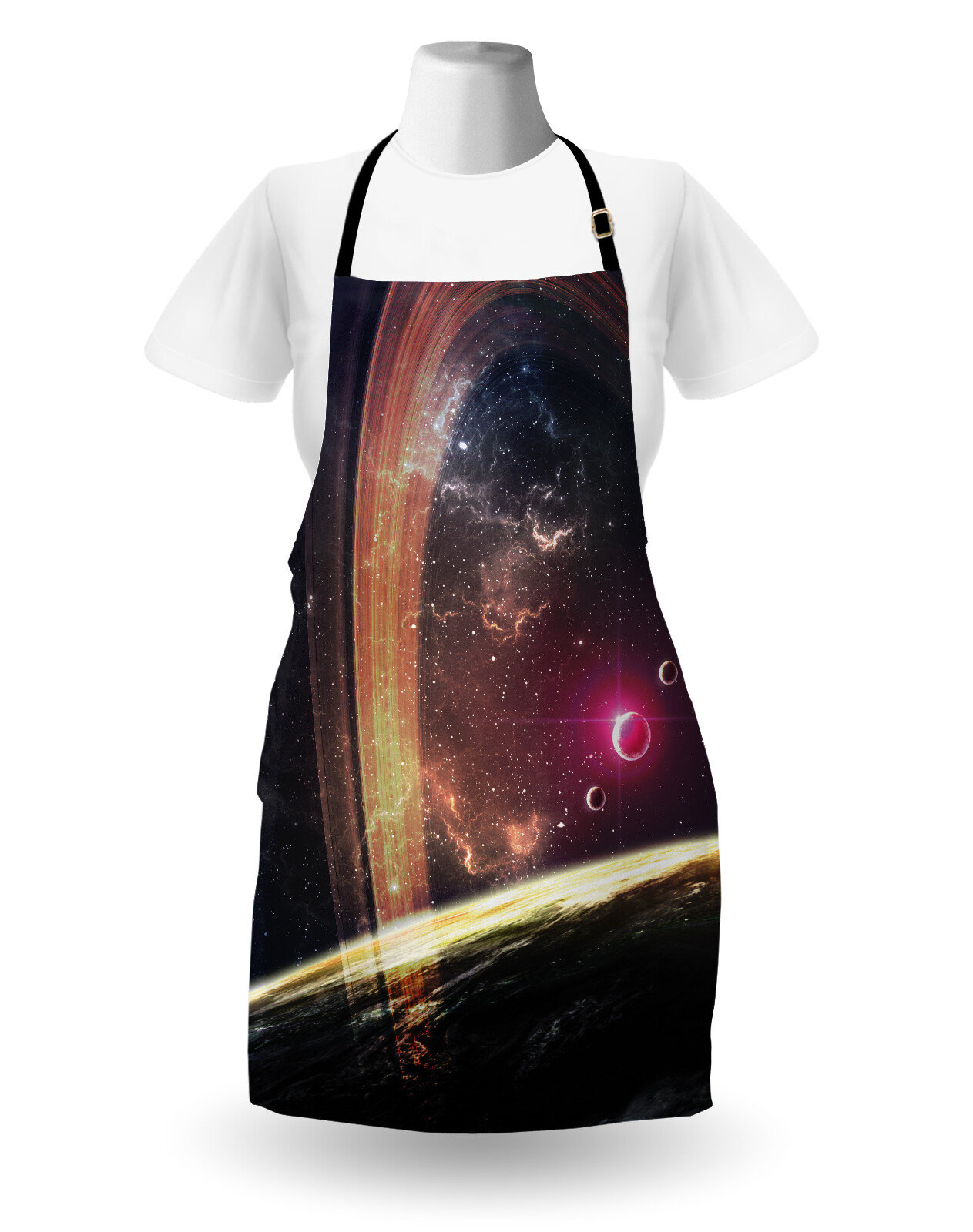 East Urban Home Galaxy Apron Unisex, Nabula Dust with Stars, Adult Size ...