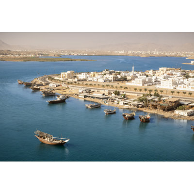 Breakwater Bay View Of Sur In Oman by Keith Molloy - Wrapped Canvas Art ...