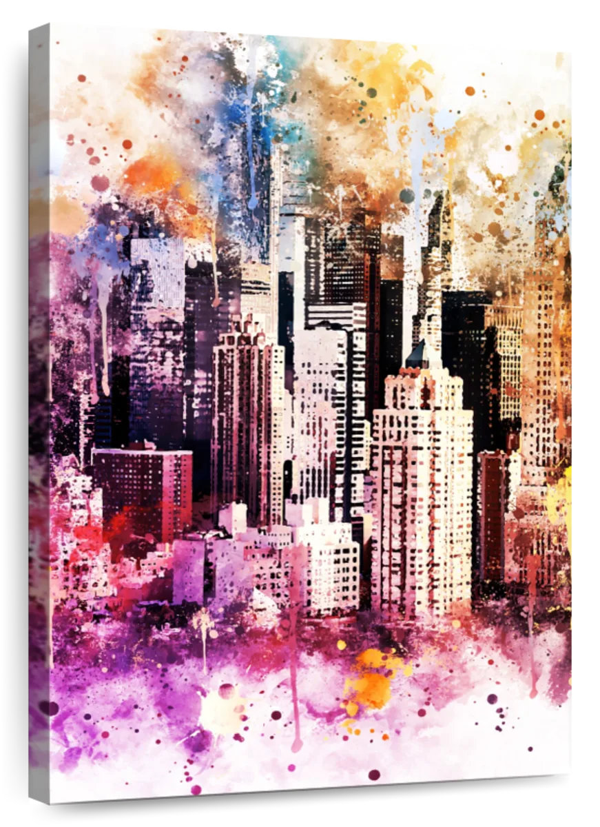 Ebern Designs Aime Times Square Skyscrapers | Wayfair