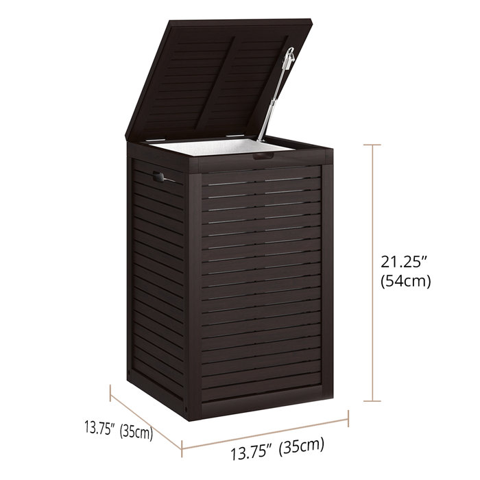 Aqua Teak Spa Laundry Hamper | Wayfair