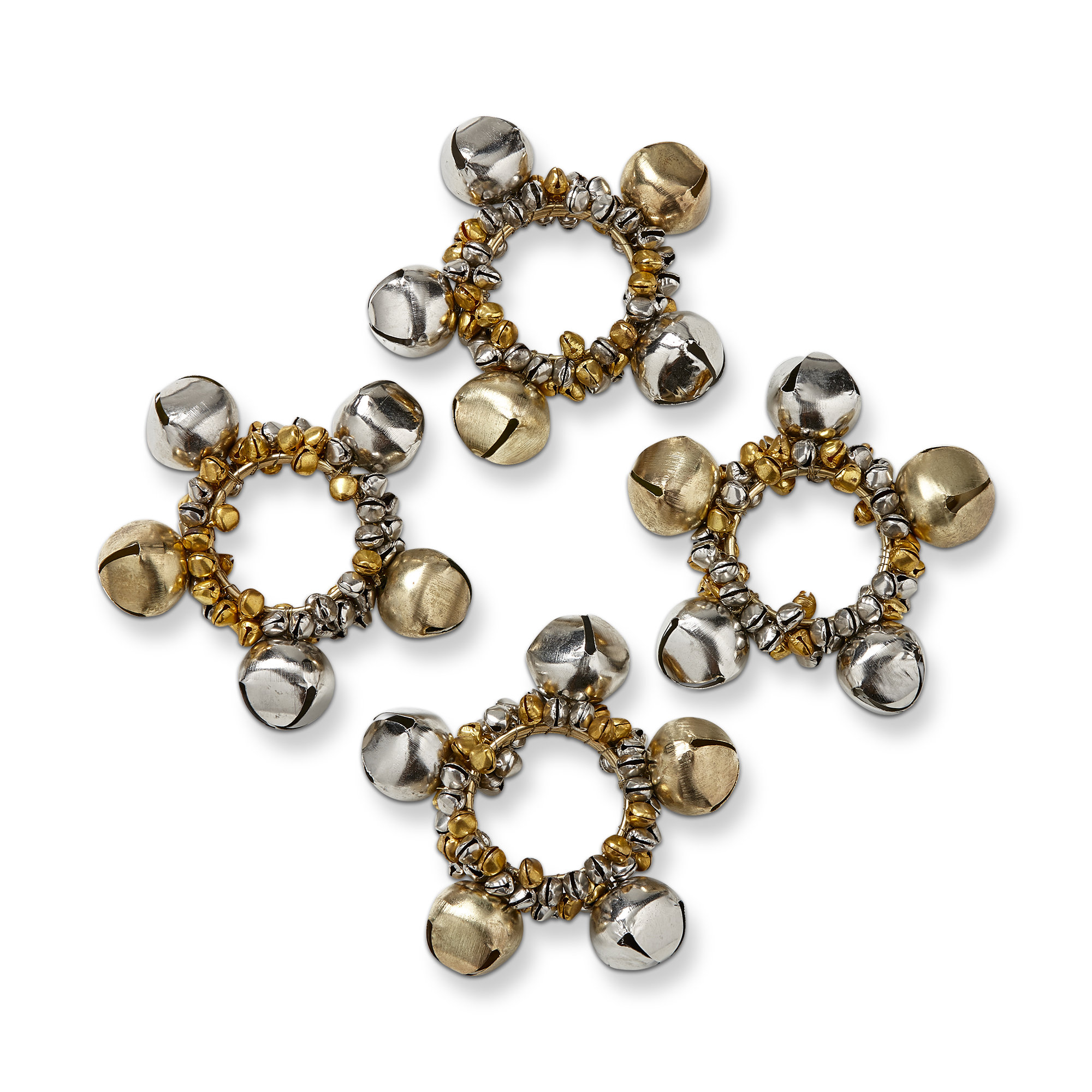 The Holiday Aisle® Jingle Bell Napkin Ring S/4 | Wayfair