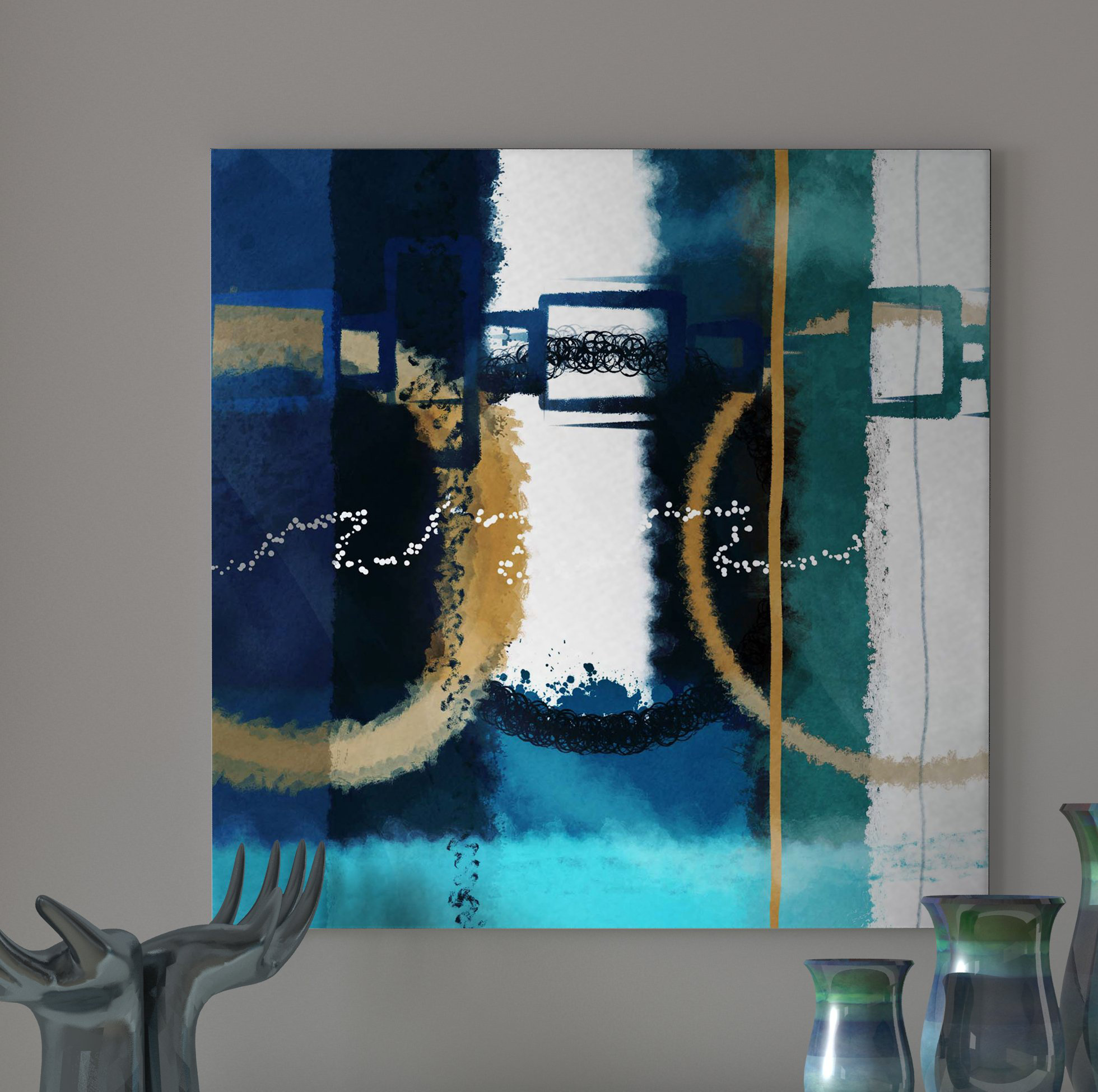 Wrought Studio™ Grand Supreme - Wrapped Canvas Painting Print | Wayfair