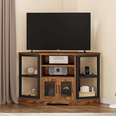 Trent Austin Design® Preiss 47" Corner TV Stand with Media Storage for ...
