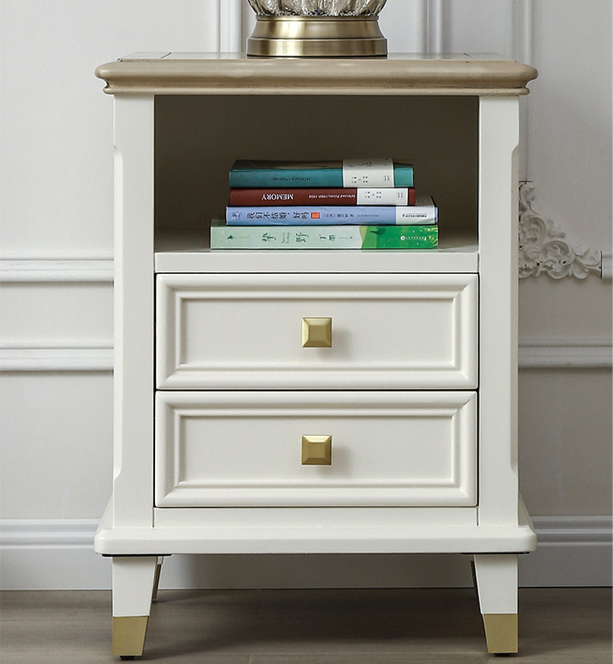 STONE DRAGON TILE ARTS LLC American Light Luxury Bedside Table, Modern ...