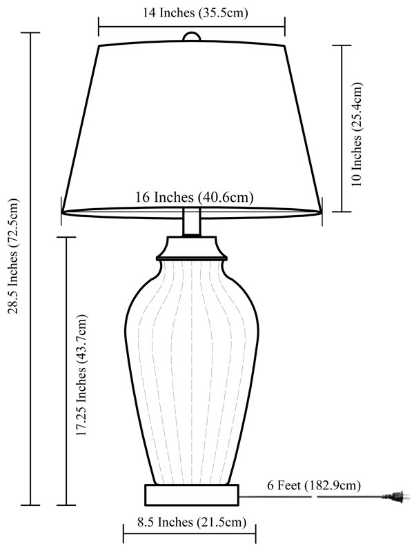 Charlton Home® Screven Glass Table Lamp & Reviews | Wayfair