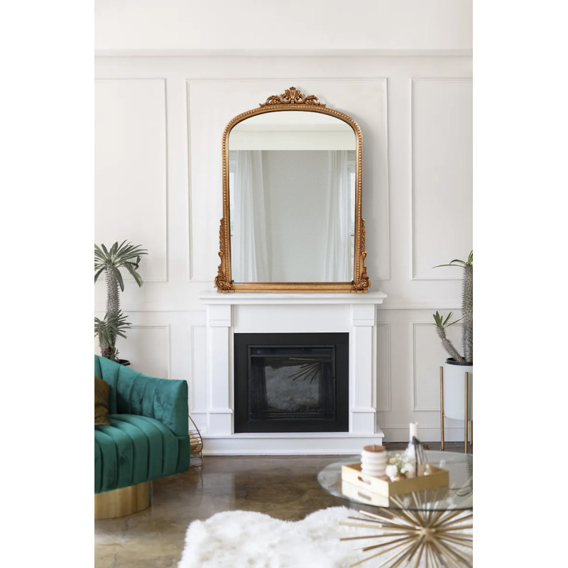 Willa Arlo Interiors Snelling Wood Arch Wall Mirror | Wayfair