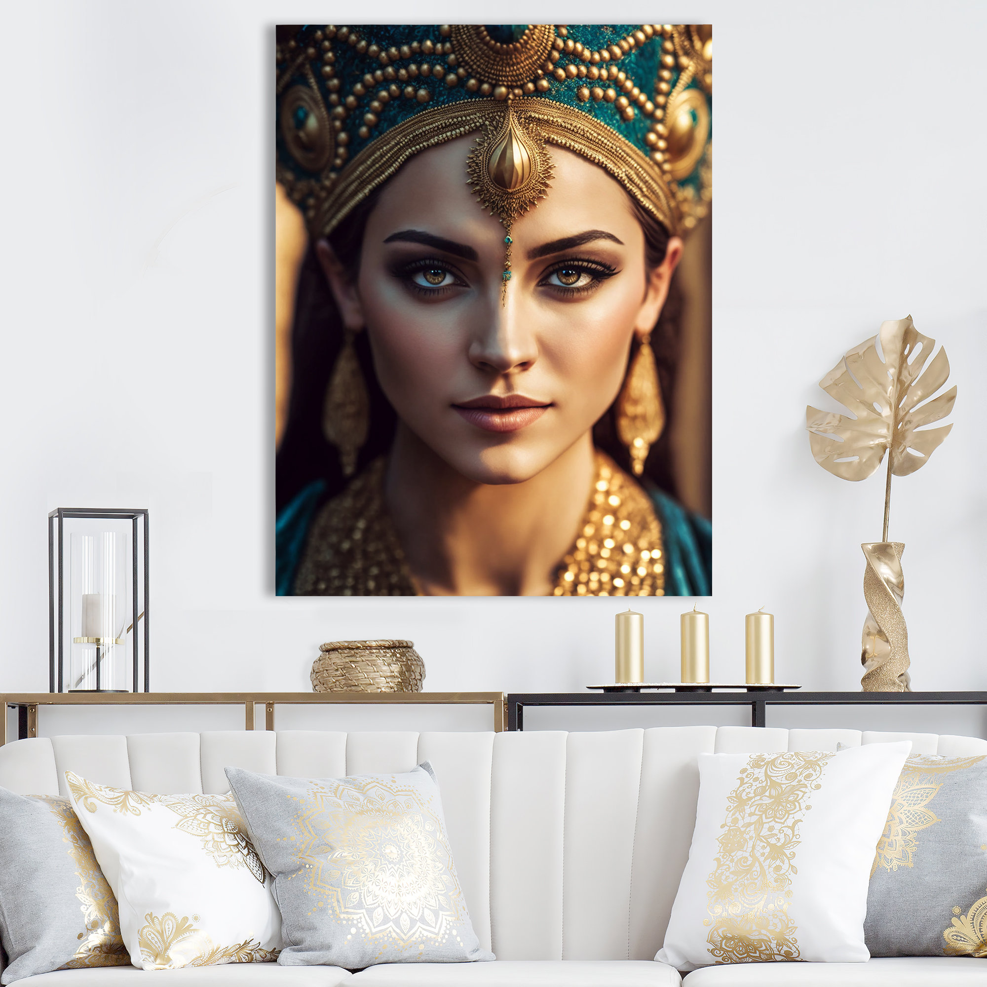 Mercer41 Elainie Young Woman With Bohemian Jewelry IV On Canvas Print ...