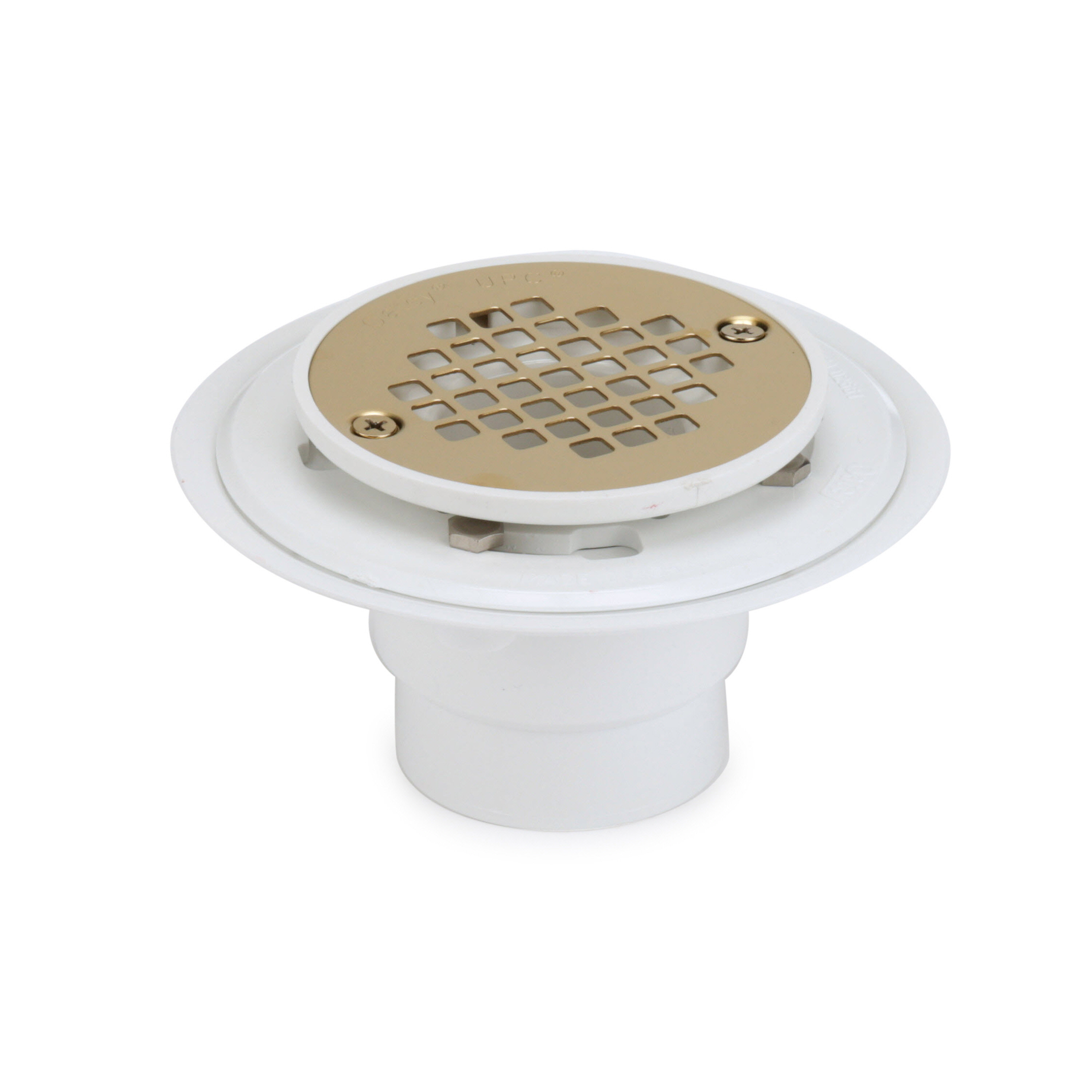 Oatey 2 in. or 3 in. PVC Drain with Round Ultrashine PVD Screw-Tite ...