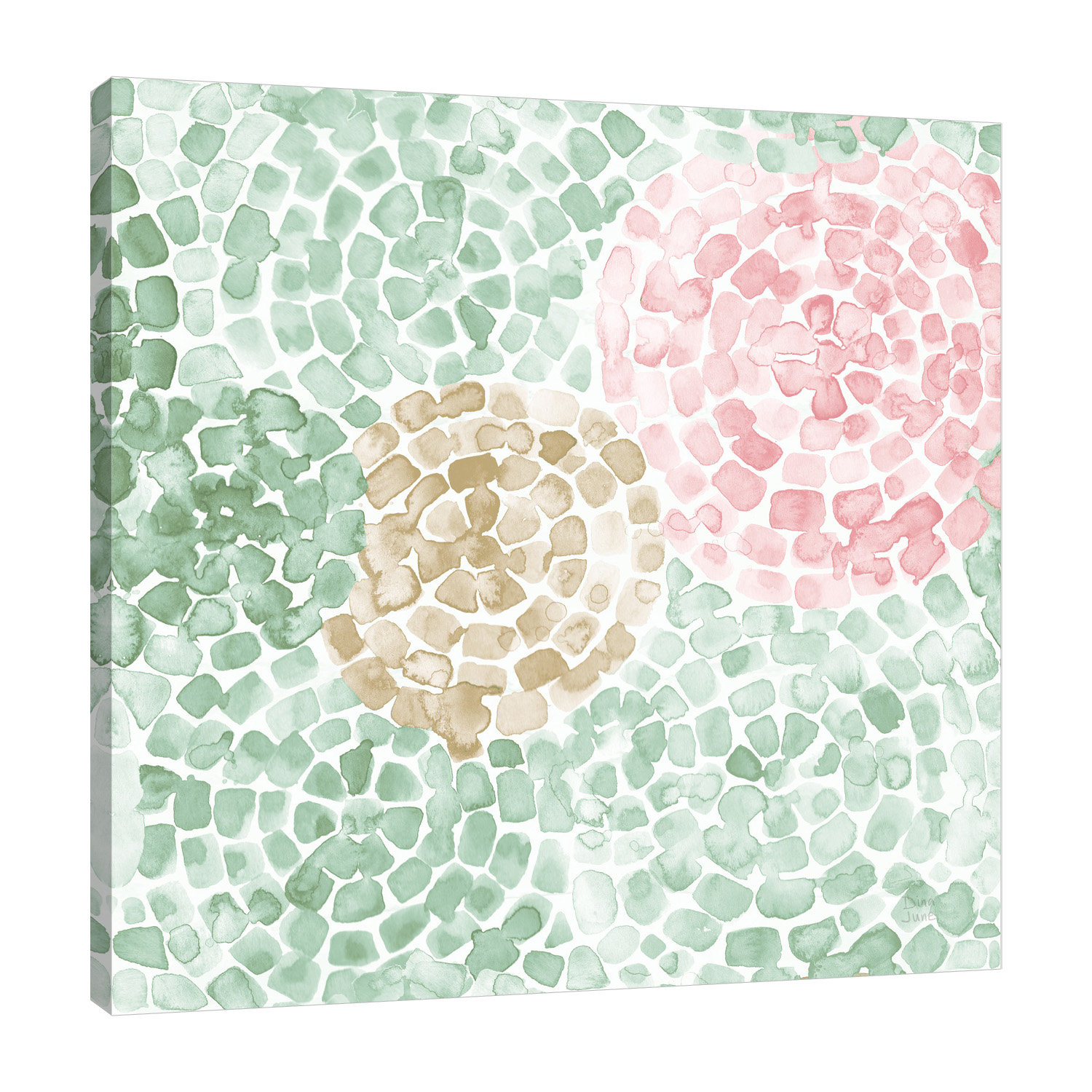 Red Barrel Studio® "Boho Ride Pattern IV Blush" Gallery Wrapped Canvas ...