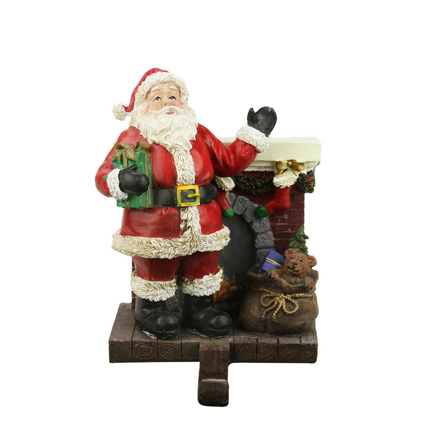 Northlight Seasonal 6.25" Santa Claus and Chimney with Holiday Gifts ...
