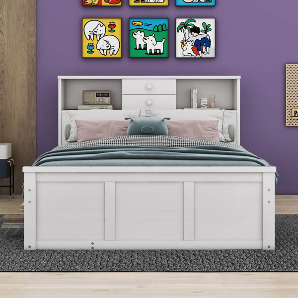 Harriet Bee Avoca Bookcase Storage Bed | Wayfair