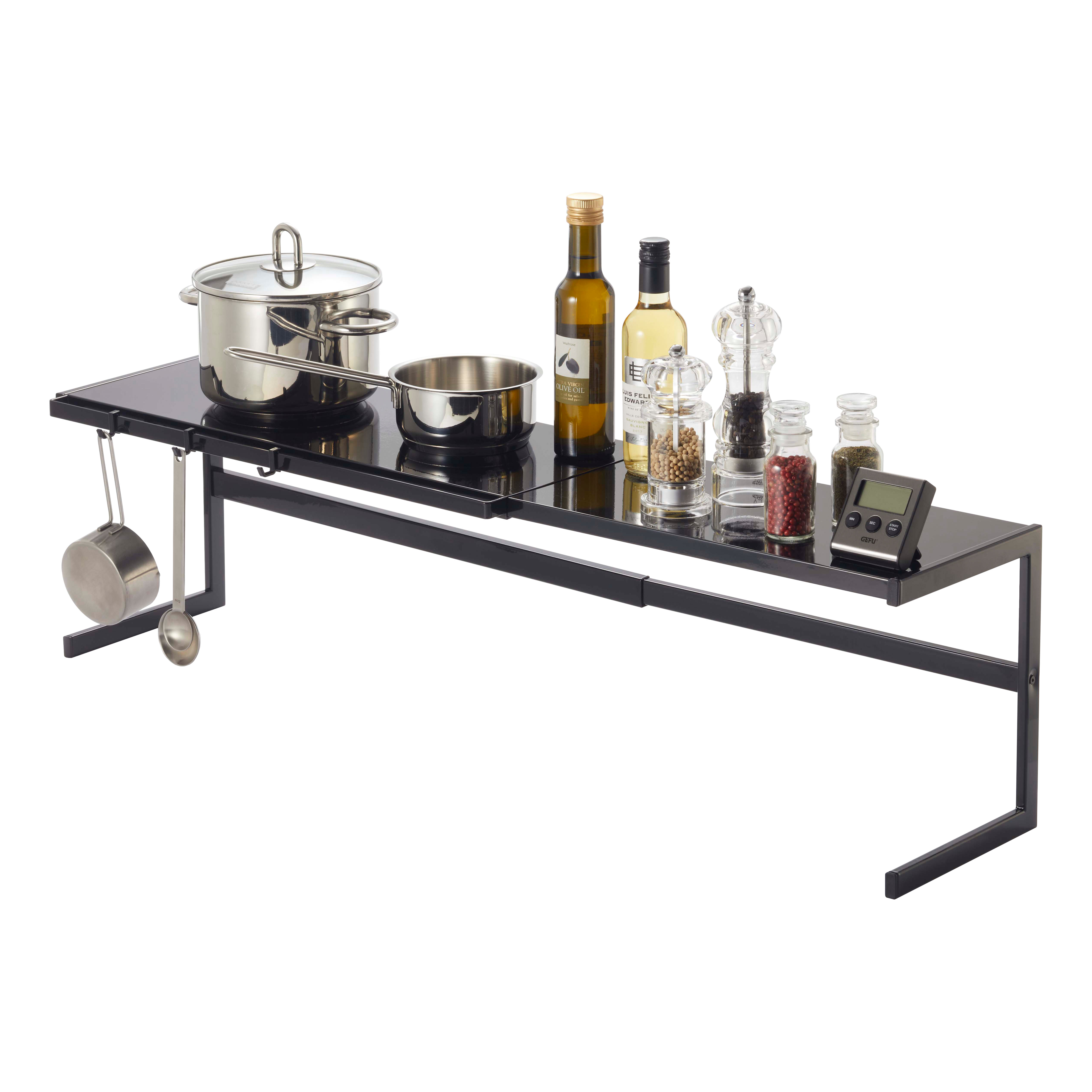 Yamazaki Home Expandable Support Rack - Kitchen Storage Shelf Organizer ...