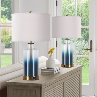 Bedside Blue Table Lamps You'll Love | Wayfair