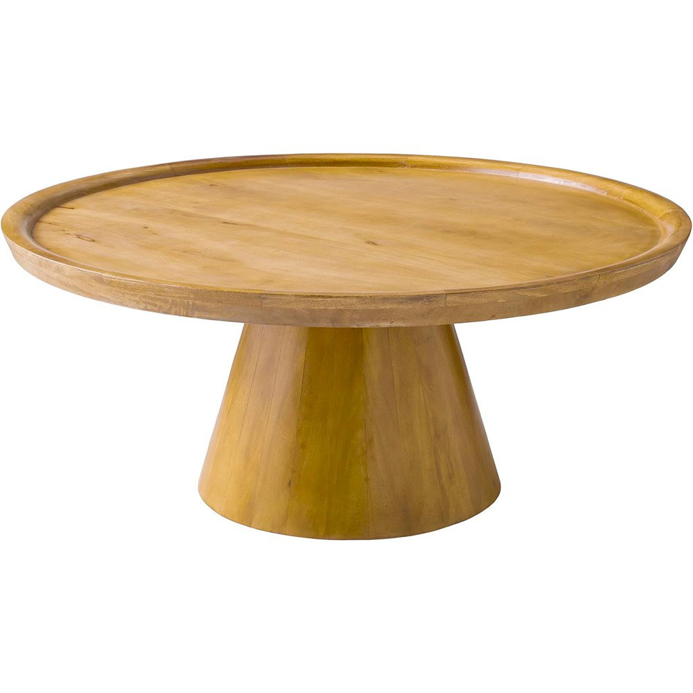 MAXAYA Coffee Table - IFE Modern Minimalist Wood Round Coffee Tables ...