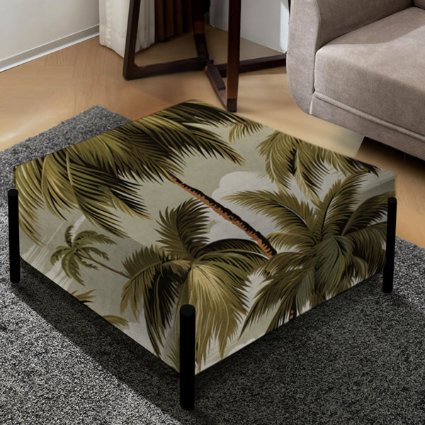 Design Art Tranquil Palms Tropical Pattern - Tropical Large Square ...