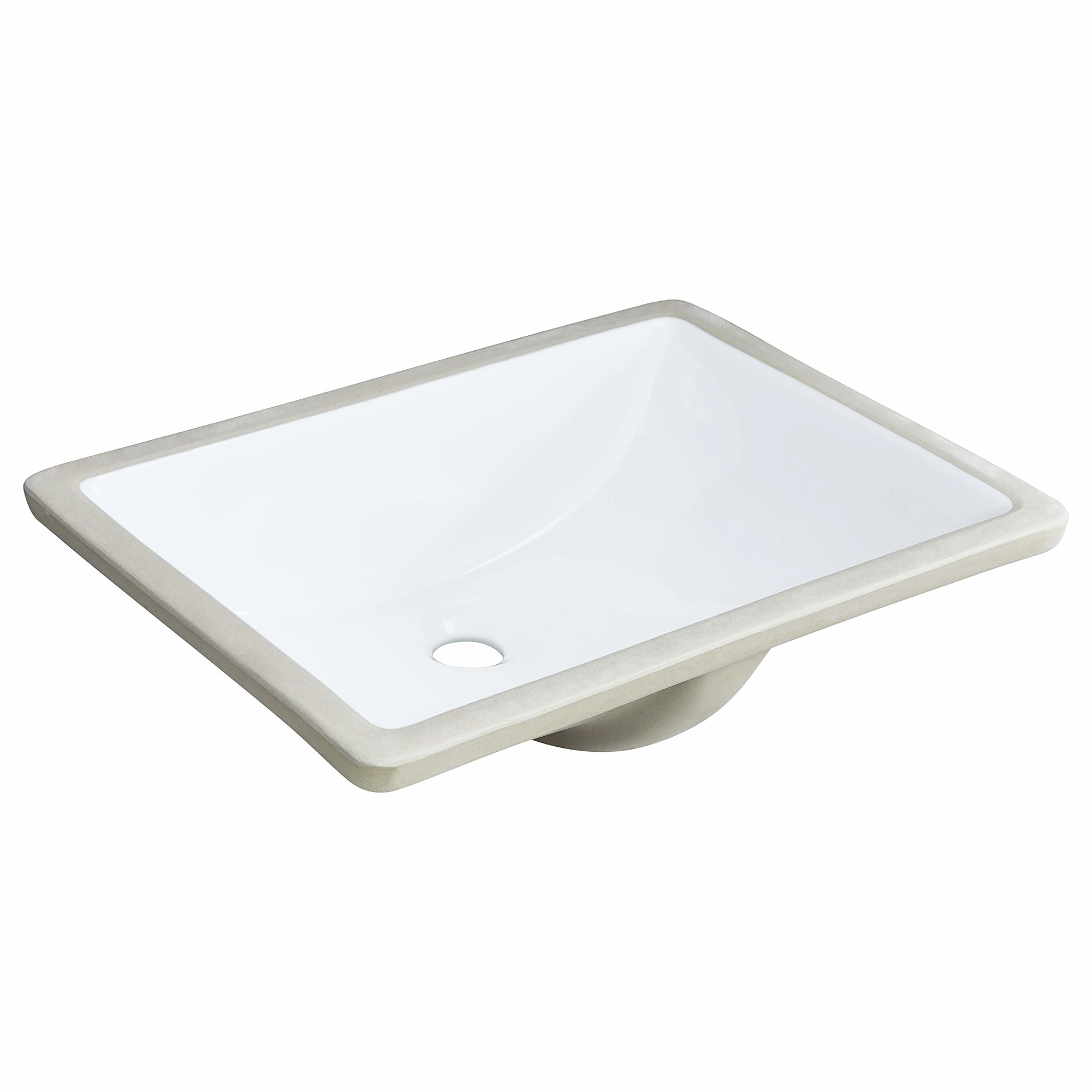 Ebern Designs White Ceramic Bathroom Basin Sink - Overflow, Soundproof ...