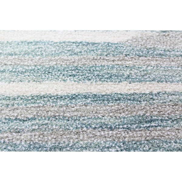 Dovecove Badgett Handmade Aqua Rug & Reviews | Wayfair
