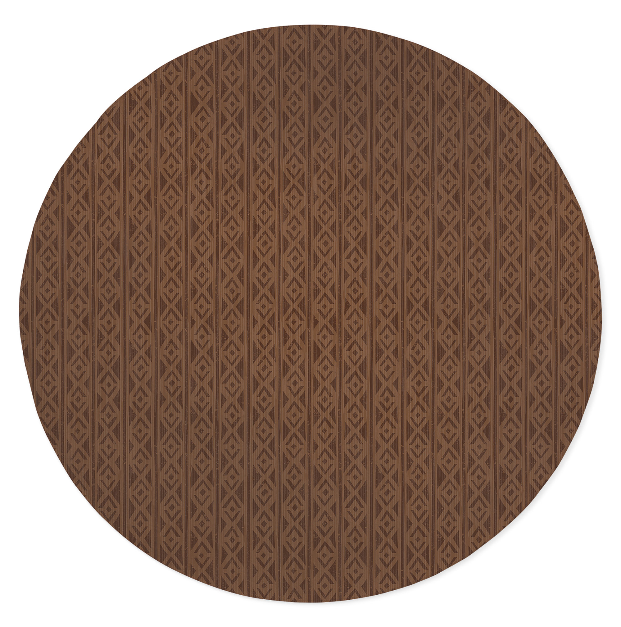 KAVKA DESIGNS Zane Straight Round Chair Mat | Wayfair