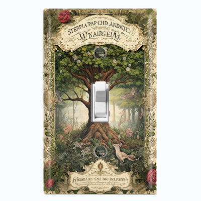 WorldAcc Nature Themed Green Tree Of Life Frame 1 - Gang Toggle Light ...