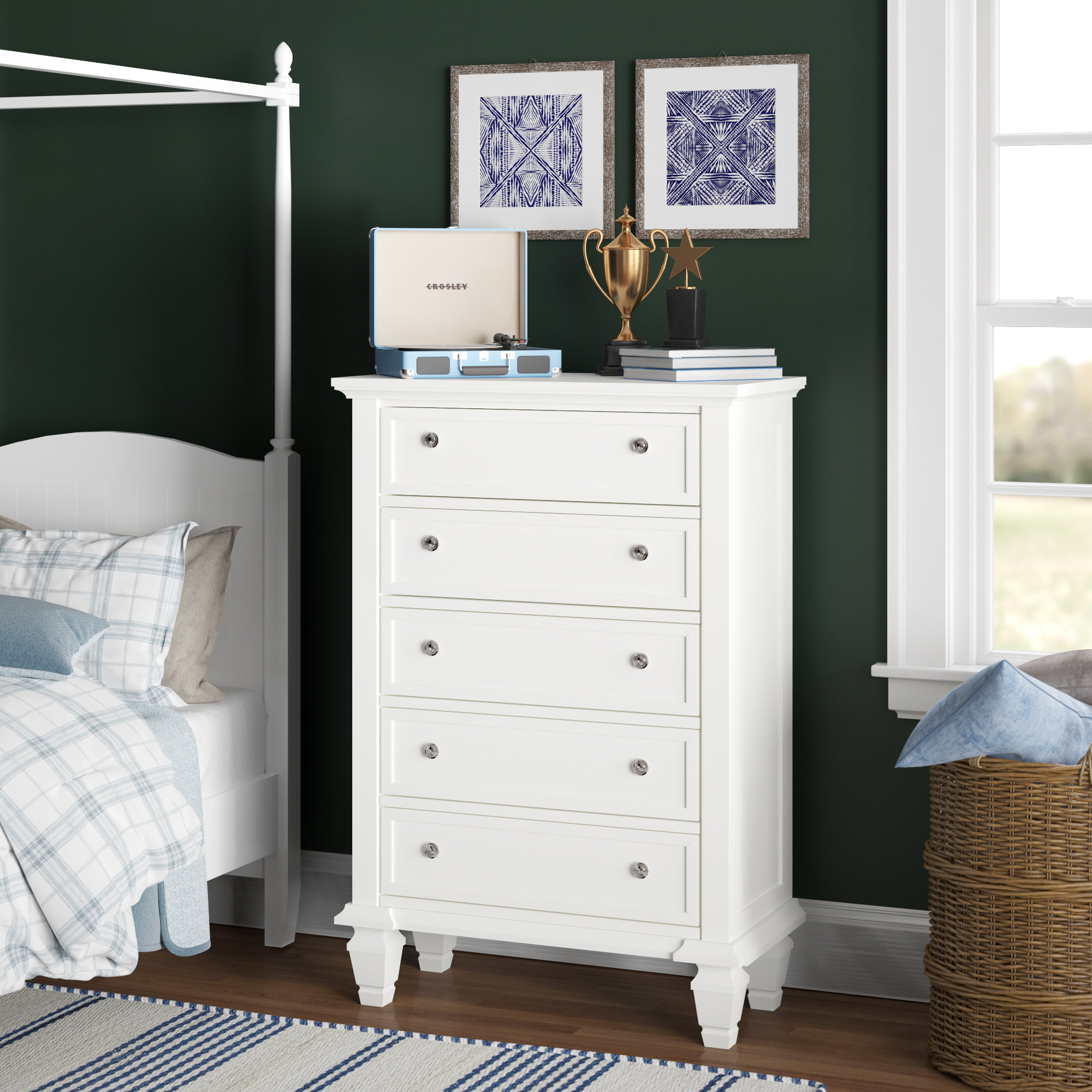 Viv + Rae Fraser 5 Drawer 36.25'' W Chest & Reviews | Wayfair