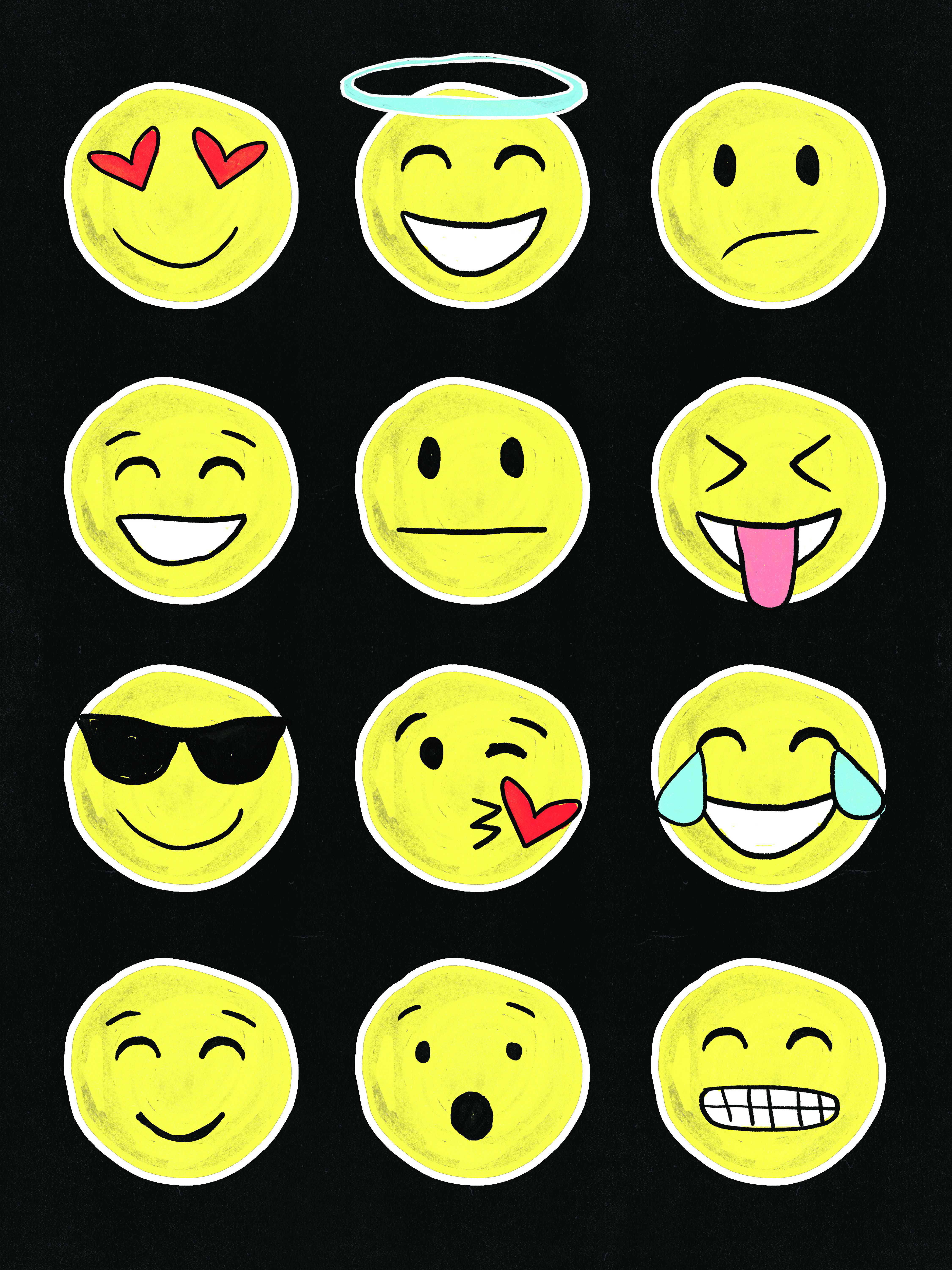 Trinx Emoji Chalkboard Faces - Wayfair Canada