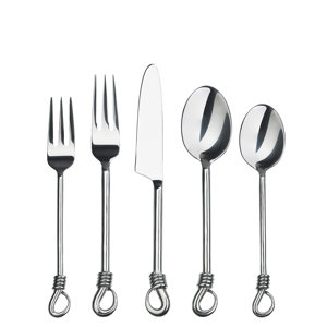 Gourmet Settings Silver Tear 20 Piece Flatware Set, Service for 4 ...