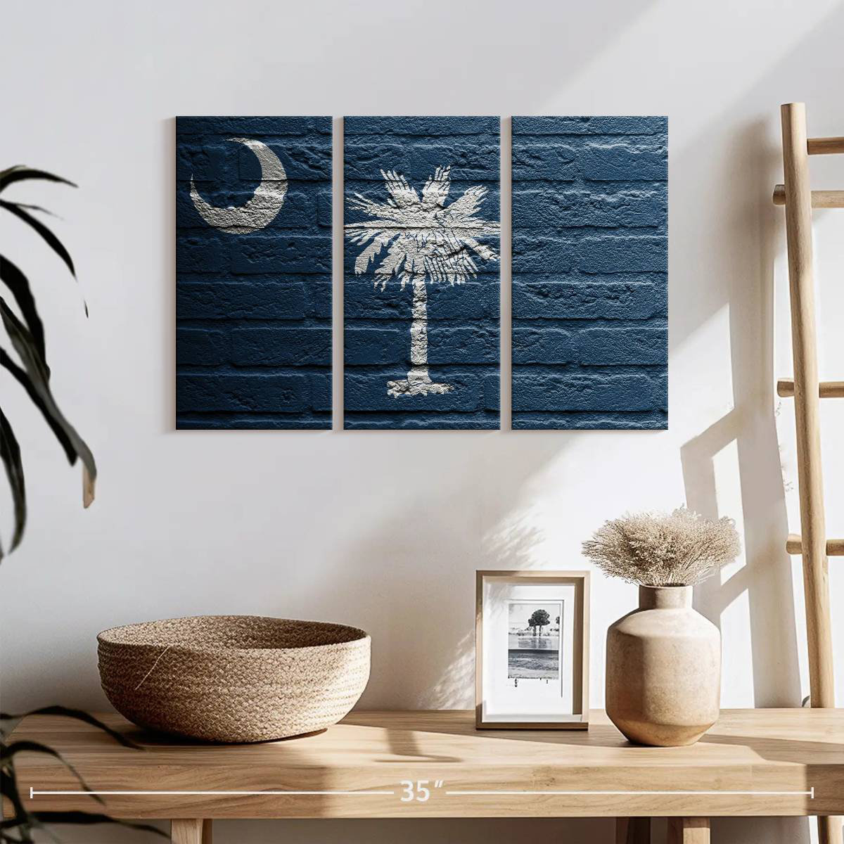 Ebern Designs Borges Concrete South Carolina Flag | Wayfair