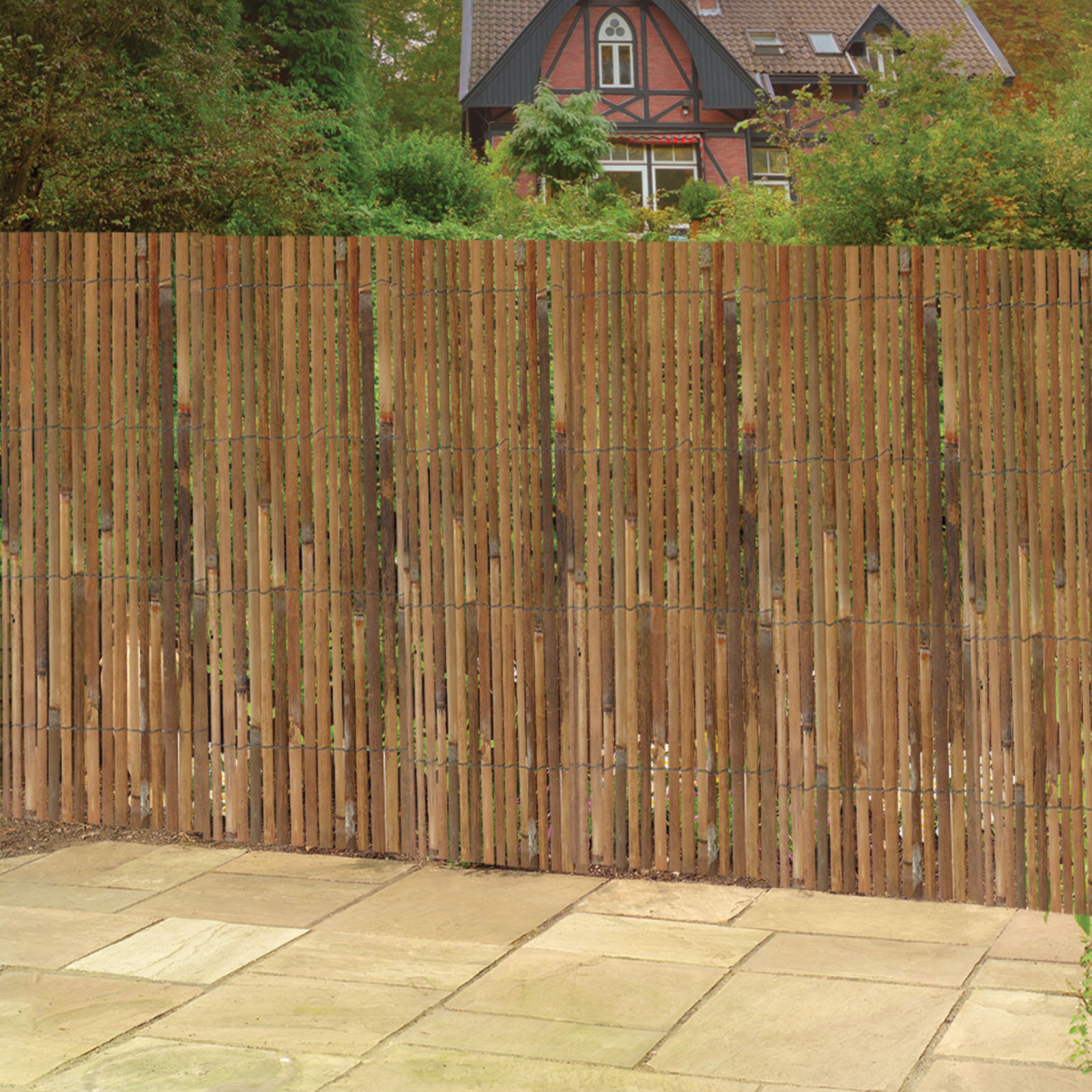World Source Partners 5 ft. H x 13 ft. W Bamboo Fence Panel & Reviews ...