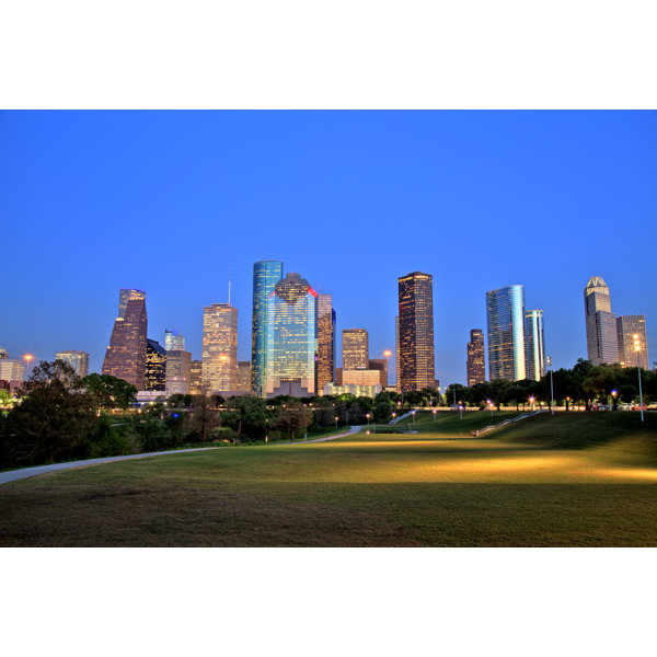 Ebern Designs Veryl Houston Downtown On Canvas Photograph | Wayfair