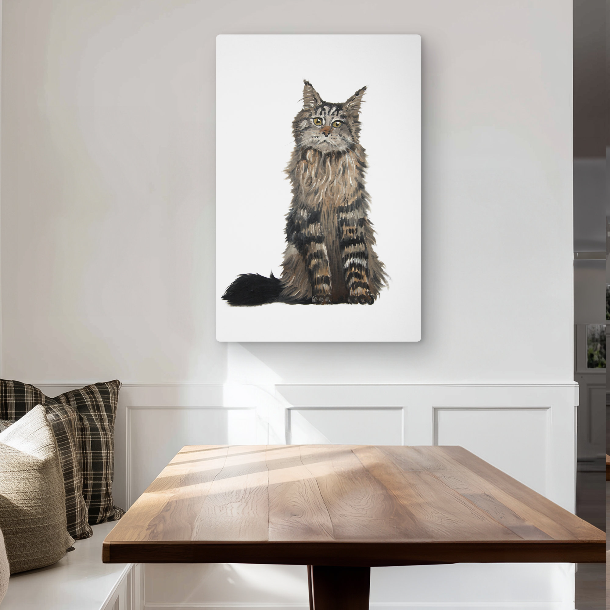 Begin Edition International Inc. Maine Coon Cat Brown Feline Metal ...