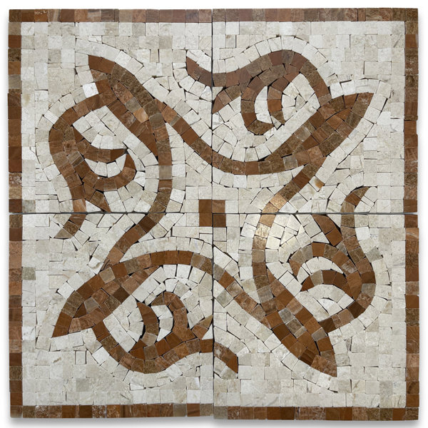 Marble Online Emperador 5.9" x 5.9" Marble Mosaic Wall & Floor Tile ...